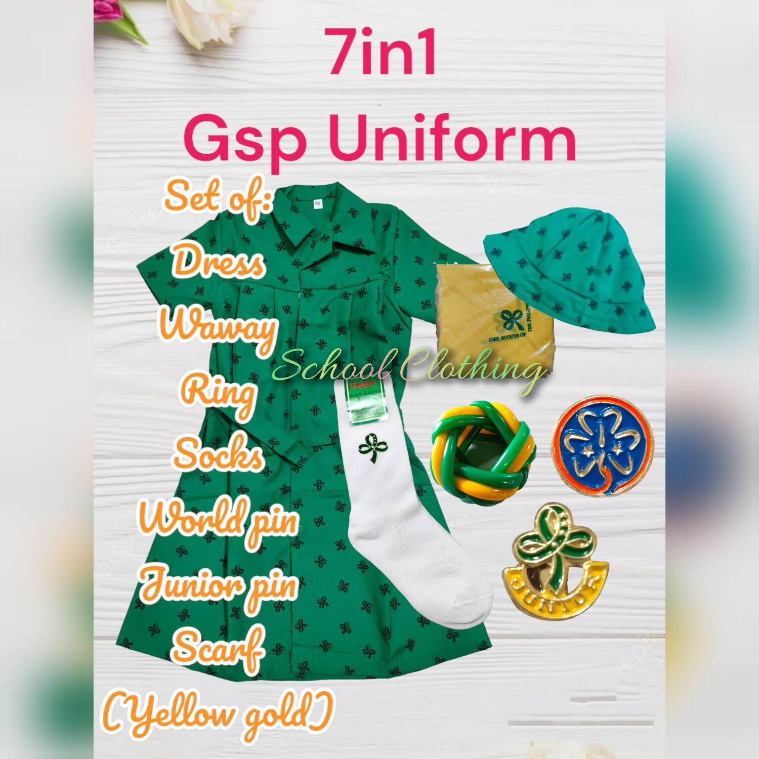 7in1 Set Gsp Uniform Dress for kids girl | Lazada PH