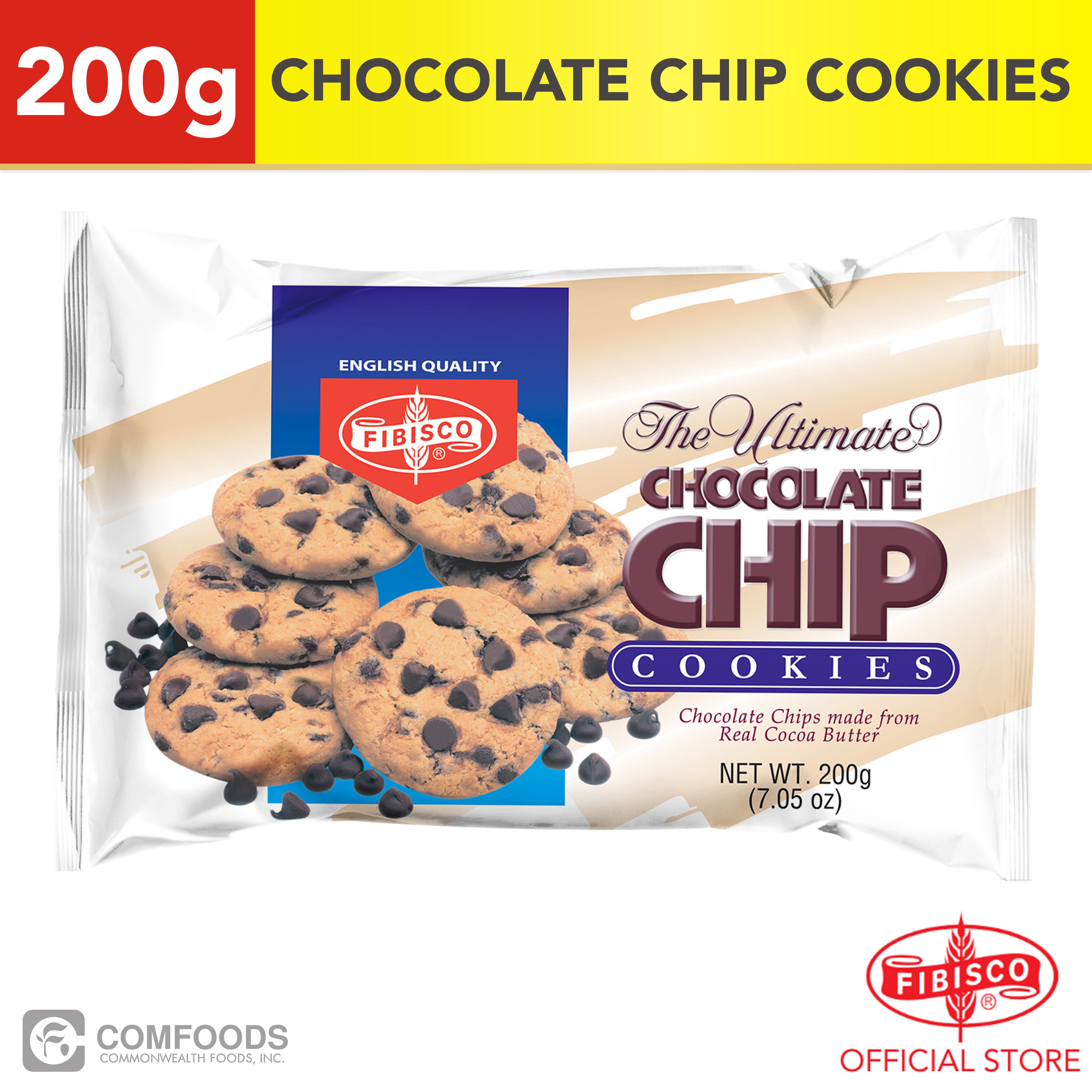 FIBISCO Chocolate Chip Cookies 200g | Lazada PH