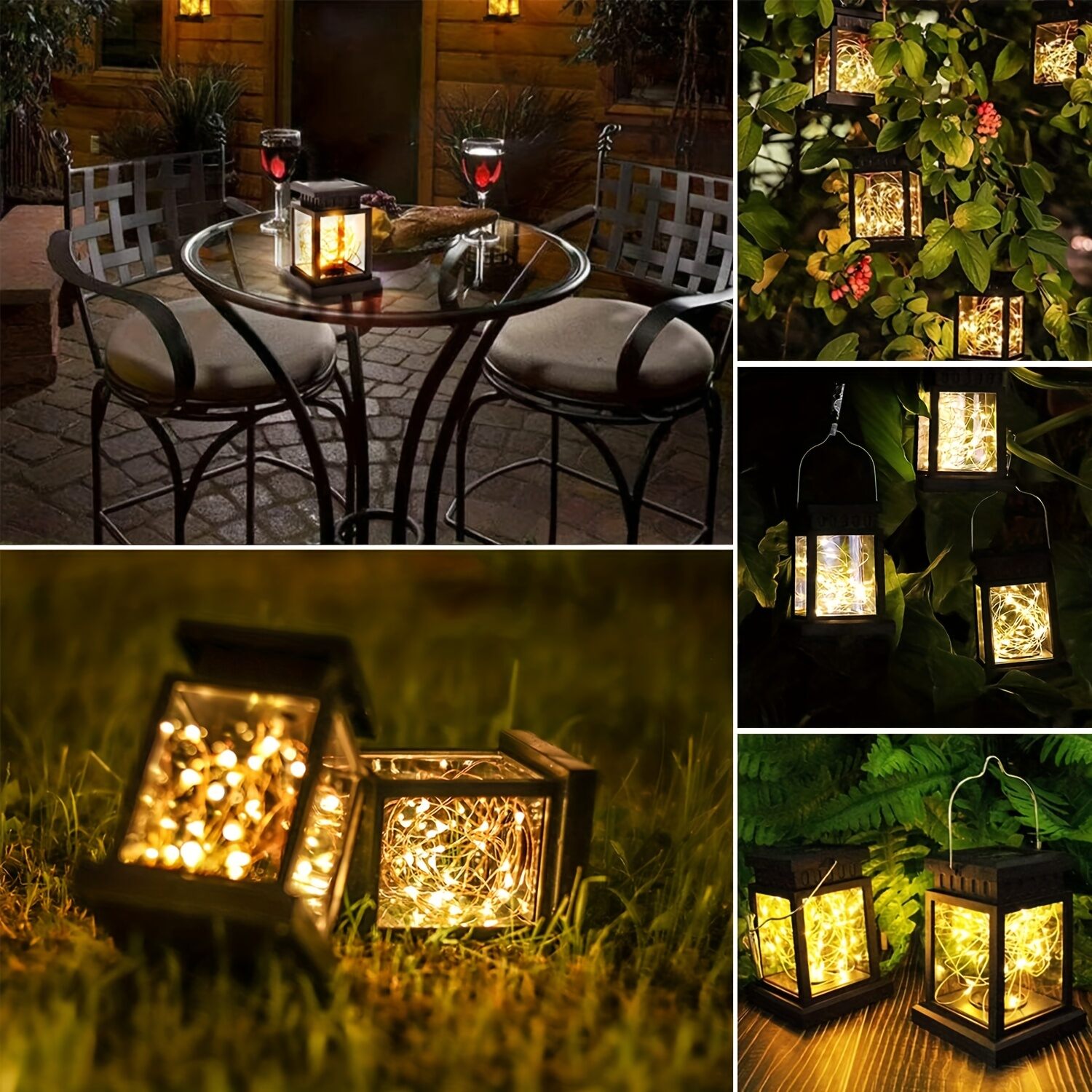 Solar Star Copper Wire Lamp Garden Decoration Waterproof Outdoor Solar ...