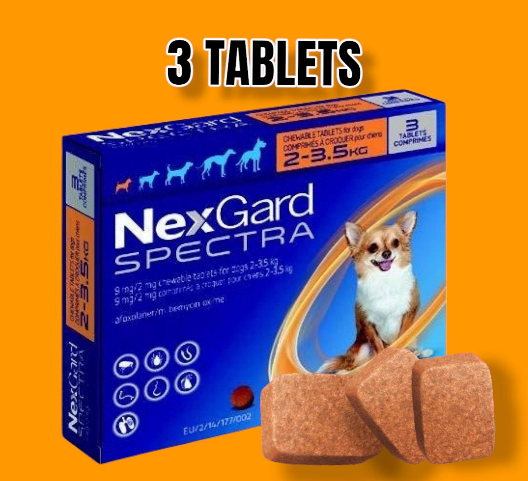 Nexgard Spectra 2-3.5KG ( 1 Box w/ STICKER) | Lazada PH