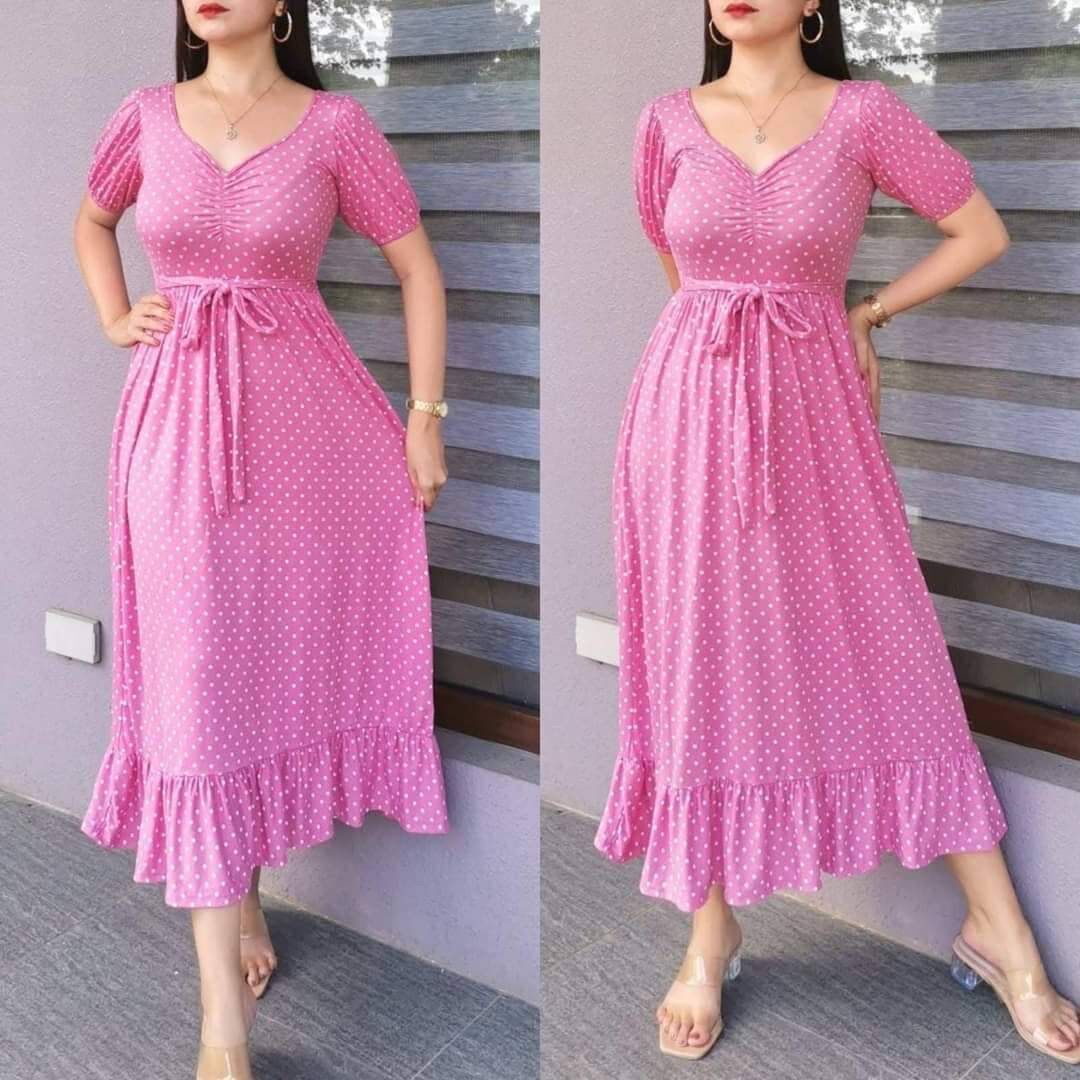 FOLCA MAXIDRESS RUFFLES FIT SMALL TO XL | Lazada PH
