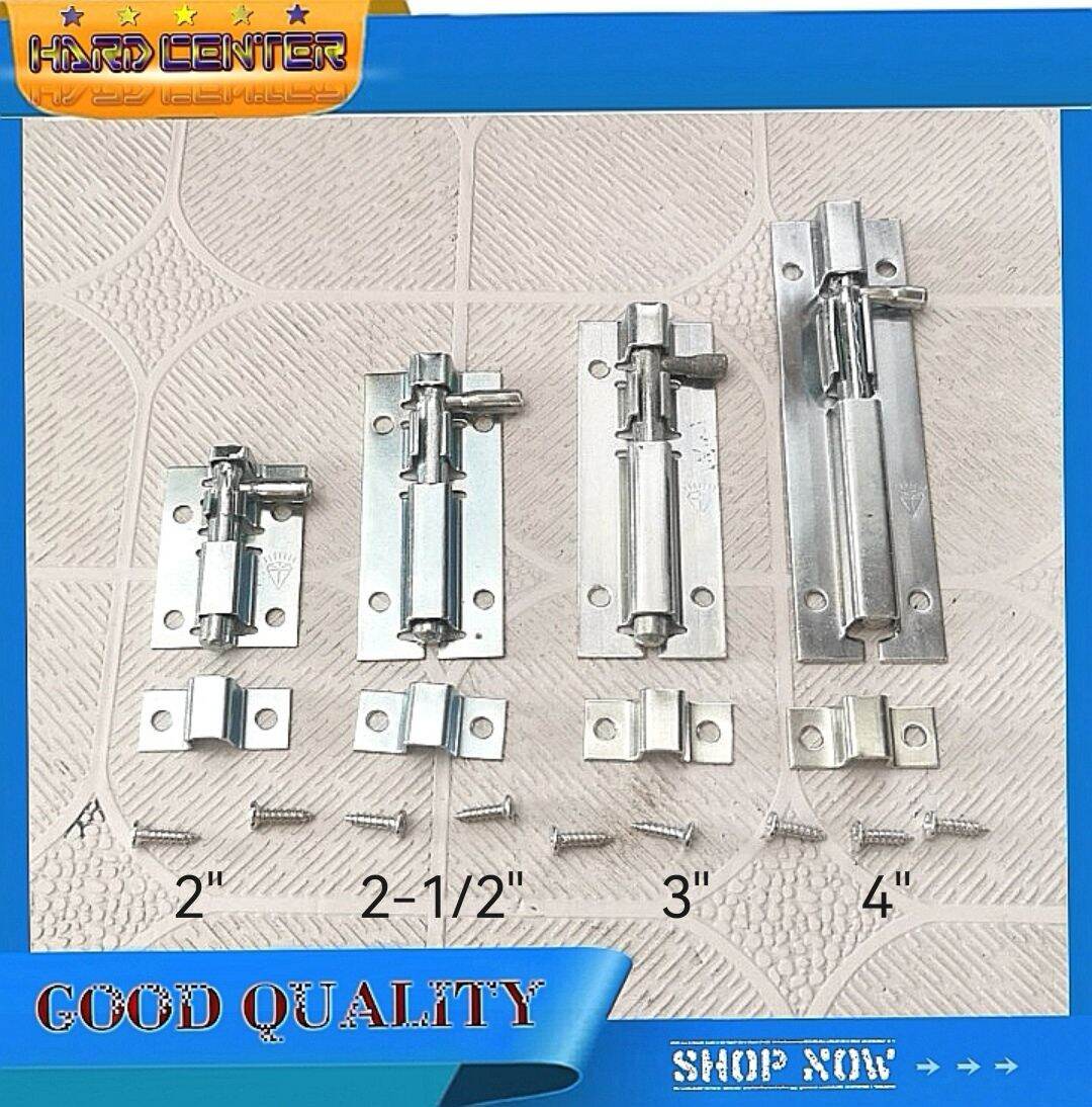 Diamond chrome barrel bolt With Screw 2", 2-1/2", 3", 4" 1sets | Lazada PH