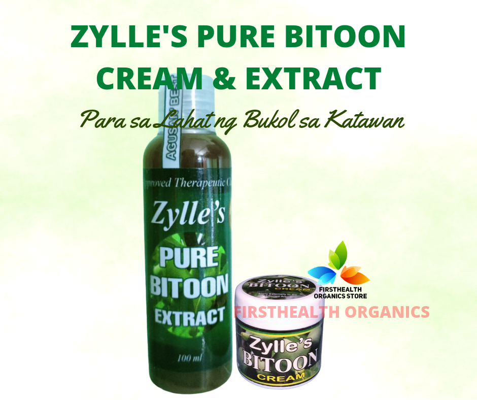 Zylle's Pure Bitoon Cream & Extract Set, Pampatunaw at Pampaliit ng ...