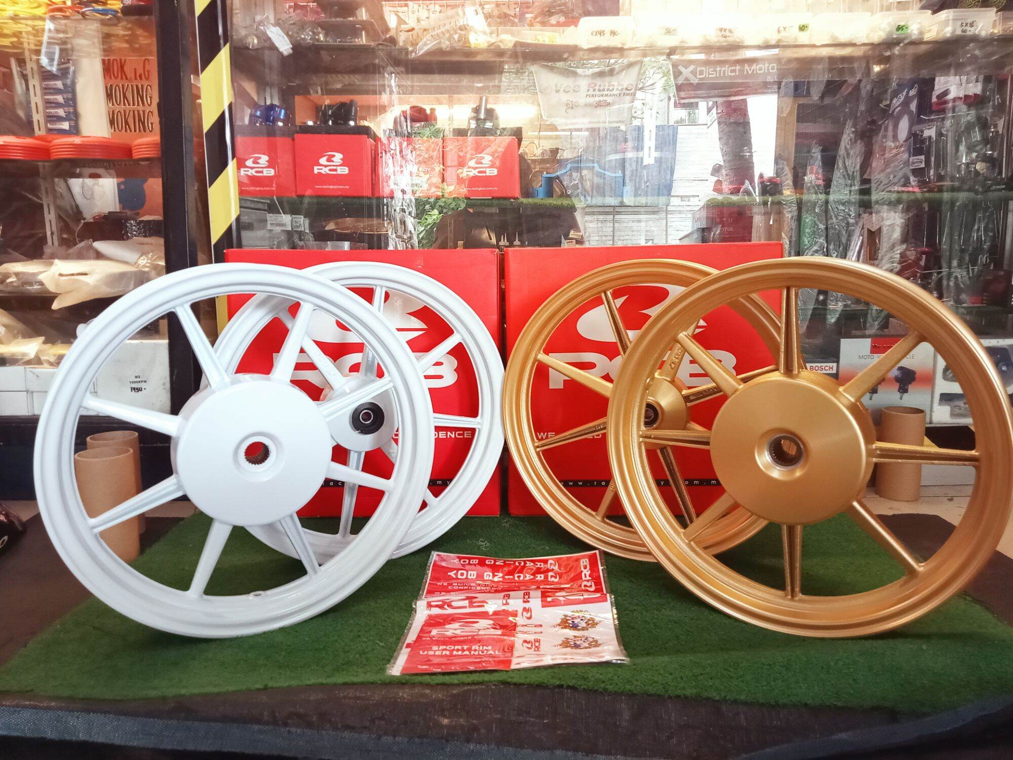 RCB Mags SP811 (RB8 / 8spokes) 1.85F 2.15R 14" Click125i Game Changer X ...