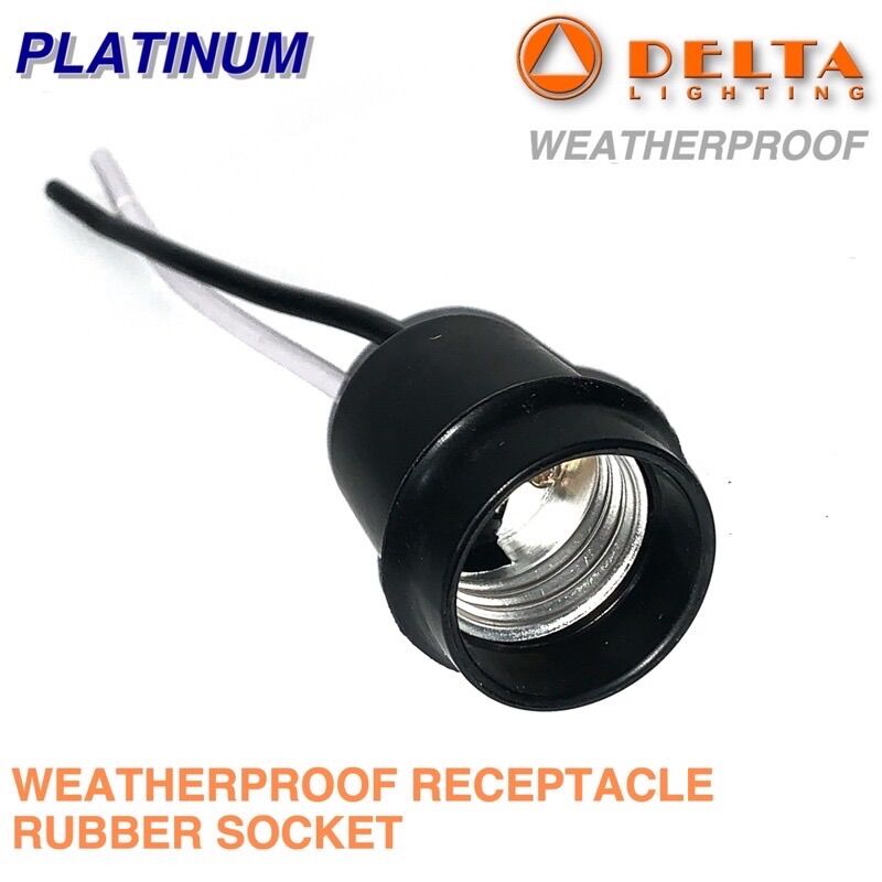 Weatherproof Rubber Bulb Socket Receptacle | DELTA 250V 10A | Lazada PH