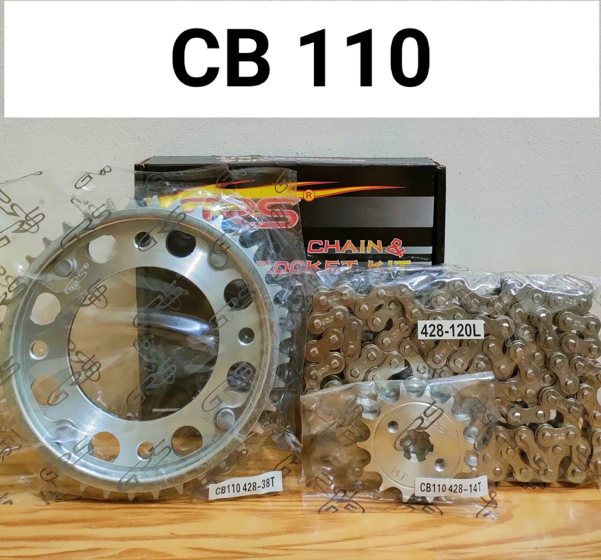 Cb110 sprocket set heavy duty( with chain guide) | Lazada PH