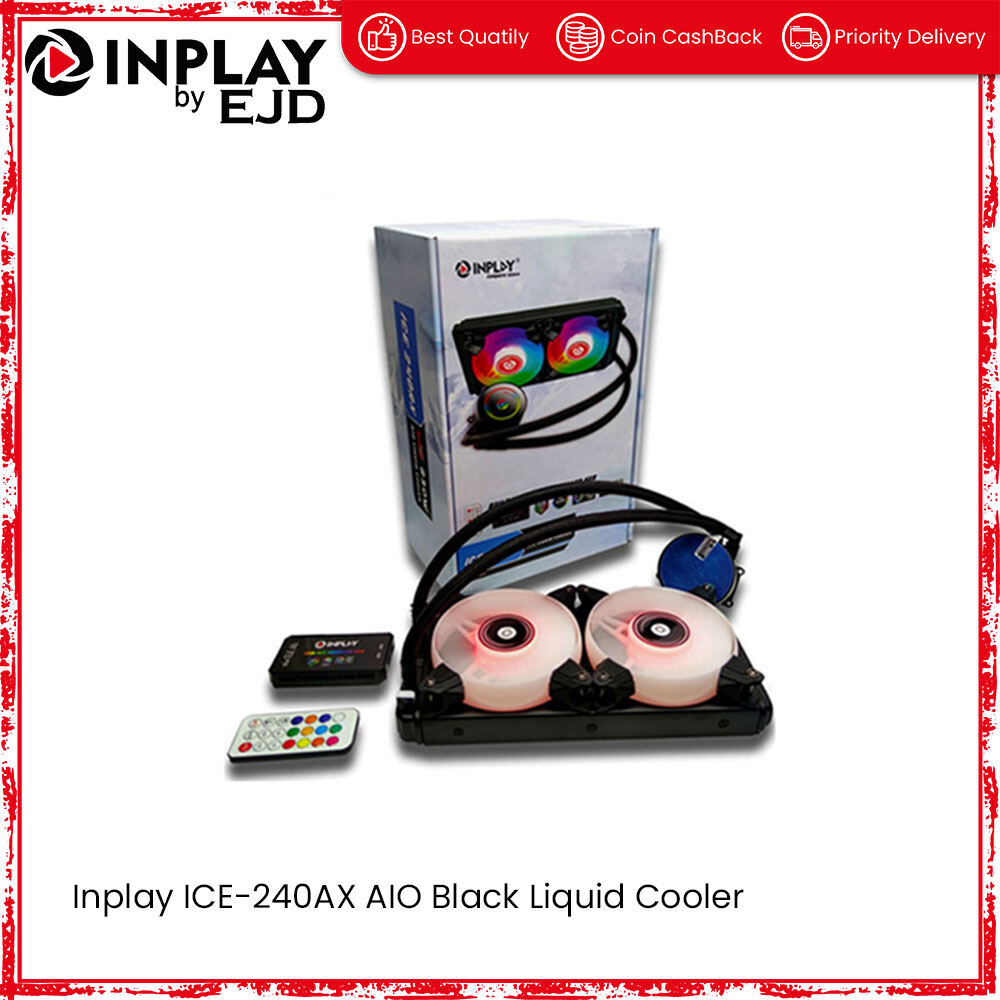 Inplay ICE-240AX | Black | AIO Liquid Cooler Black | Inplay by EJD ...