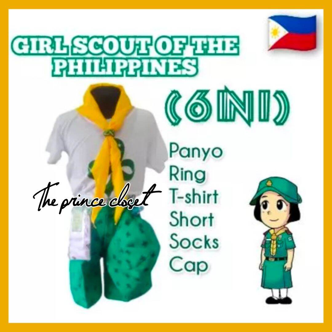 GIRL SCOUT UNIFORM 6 IN 1 COMPLETE SET | Lazada PH