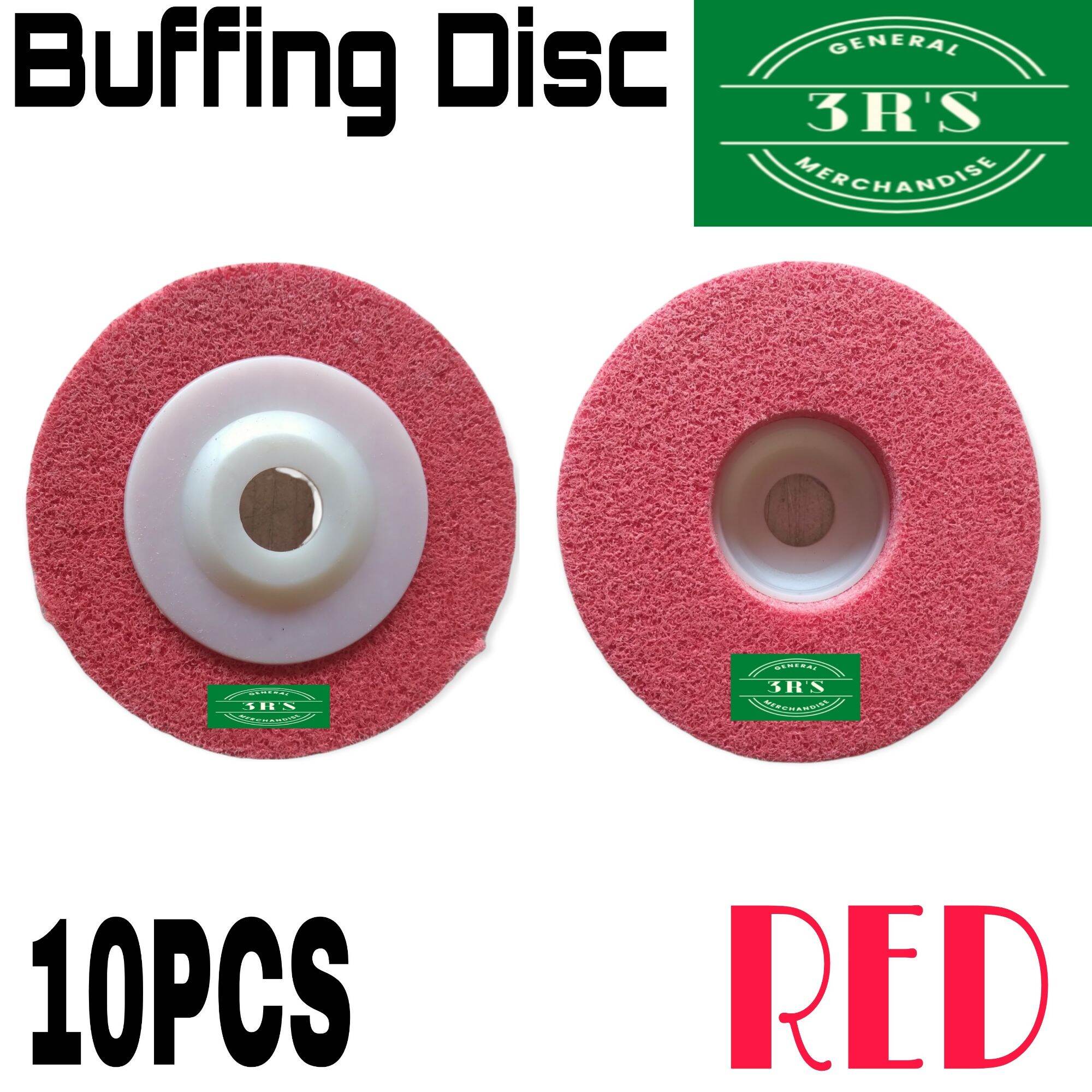 Buffing Disc Red (10pcs) Heavy Duty COD By: 3R'S General Merchandise