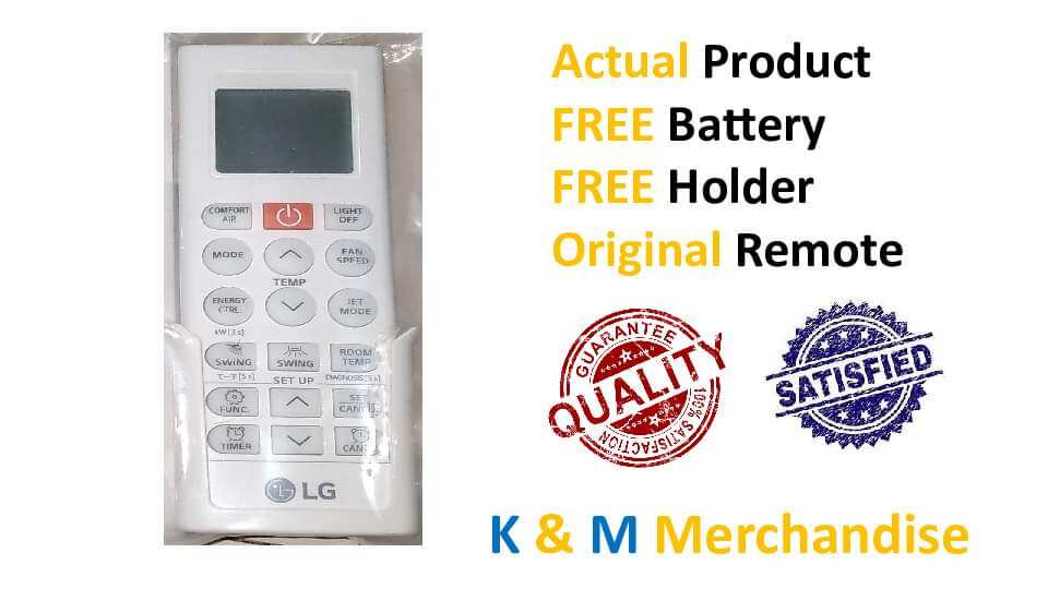 LG ORIGINAL WALL MOUNTED Aircon Remote Control | Lazada PH