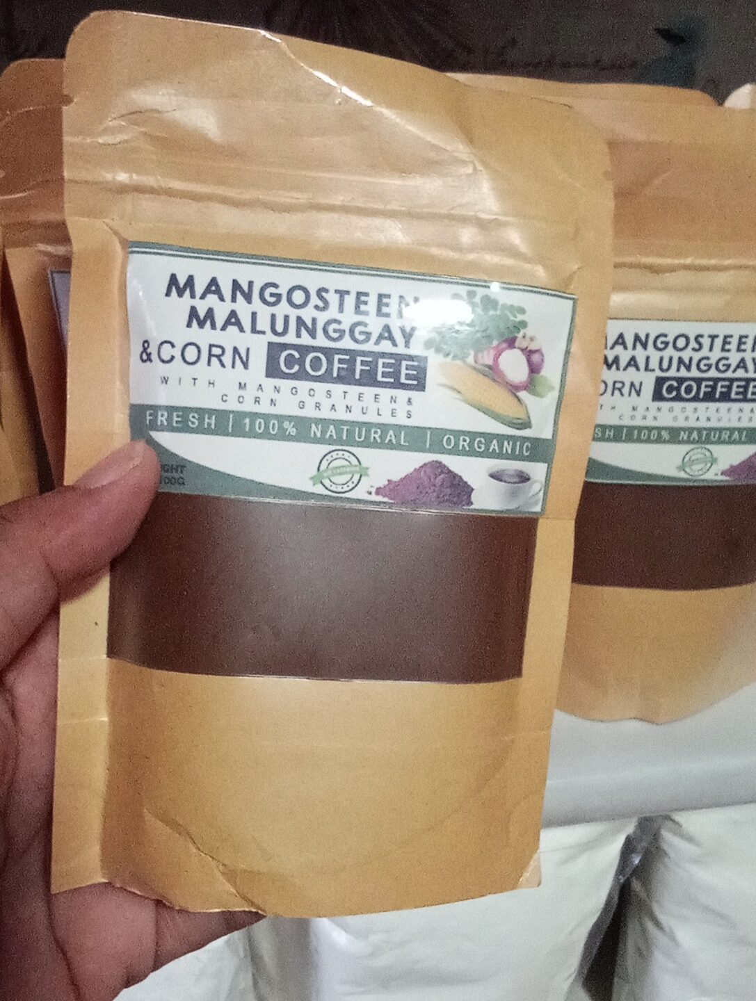 Mangosteen Mallunggay and corn coffee 100g organic coffee