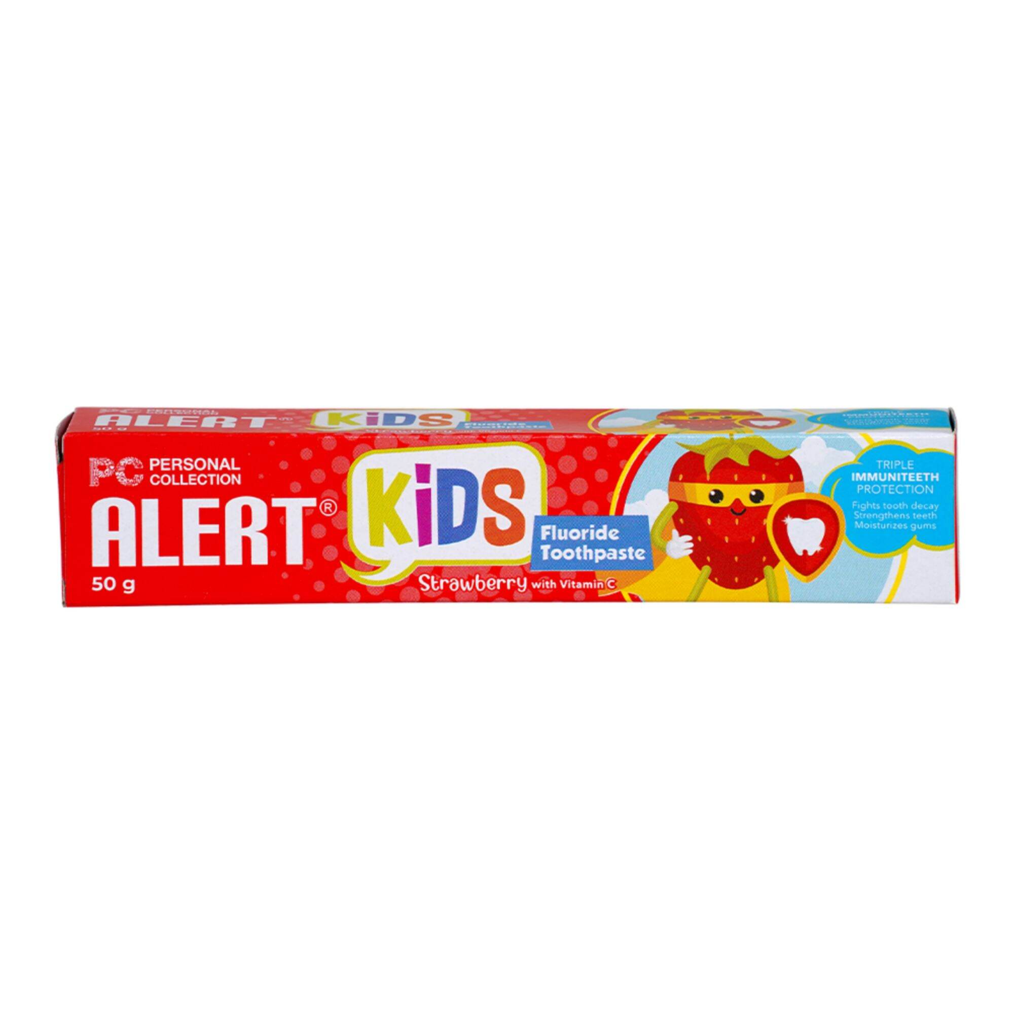 ALERT KIDS TOOTHPASTE STRAWBERRY WITH VITAMIN C 50 G | Lazada PH