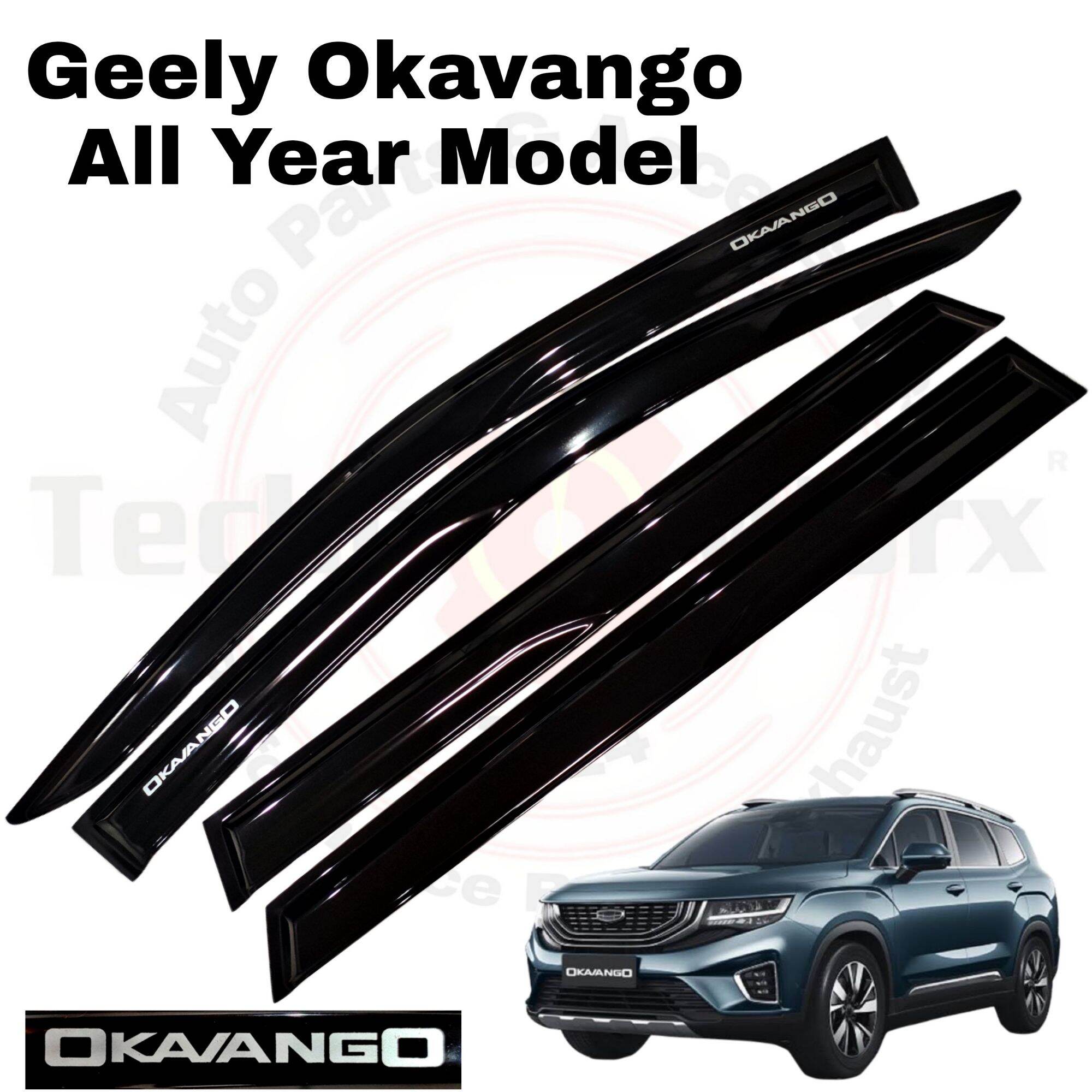 Geely OKAVANGO All Year Model Visor Window Thailand Quality rain gutter ...