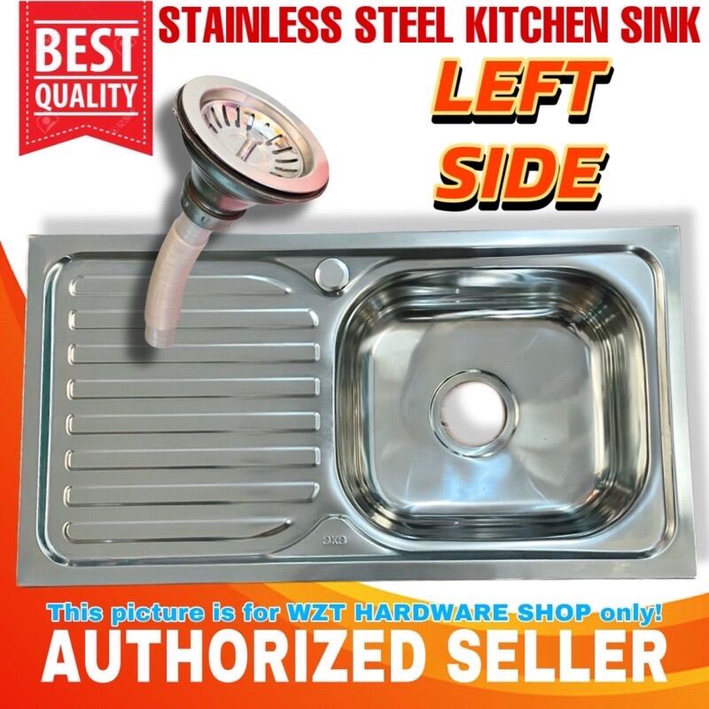 Sus 304 High Quality Stainless Steel Reversible Kitchen Sink w/ drainer ...