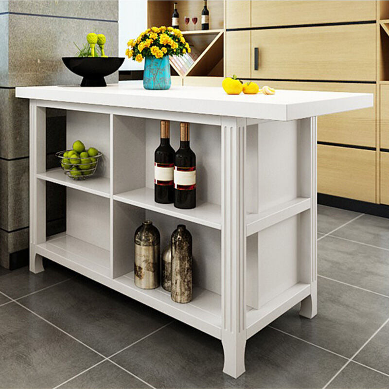 Solid Wood Kitchen Middle Island Table Sideboard Cabinet Hallway ...