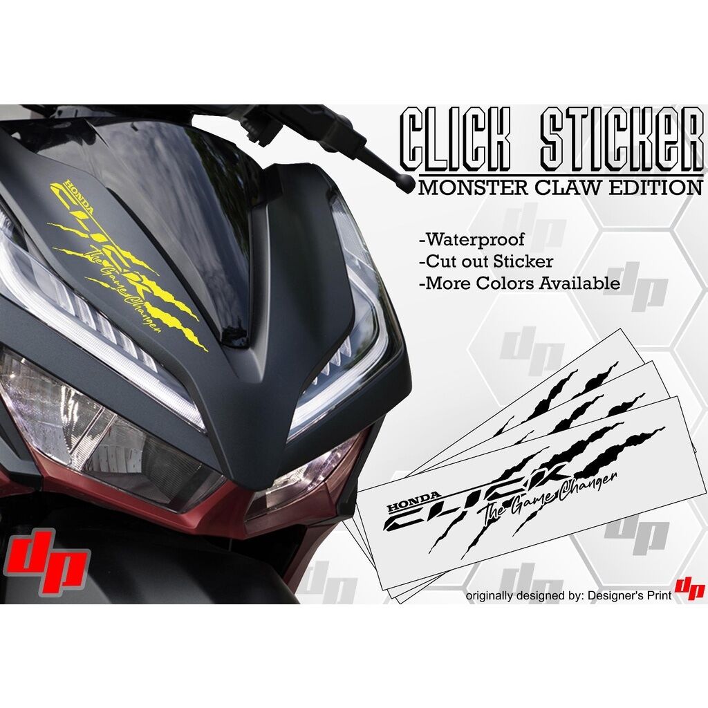 Honda Click sticker - Monster Claw edition sticker | Lazada PH