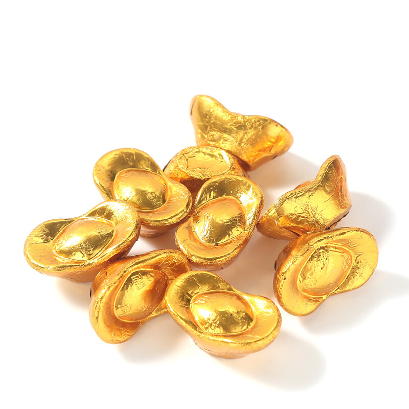 High-Quality Gold Coin Peanut Gold Bar Ingot Chocolate Egg Bulk 500G ...