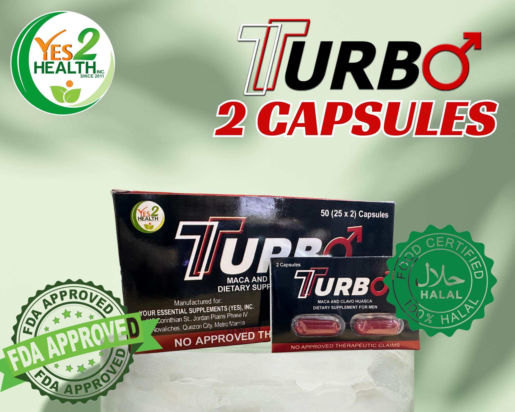 TURBO DIETARY SUPPLEMENT ( 2 Capsules) | Lazada PH