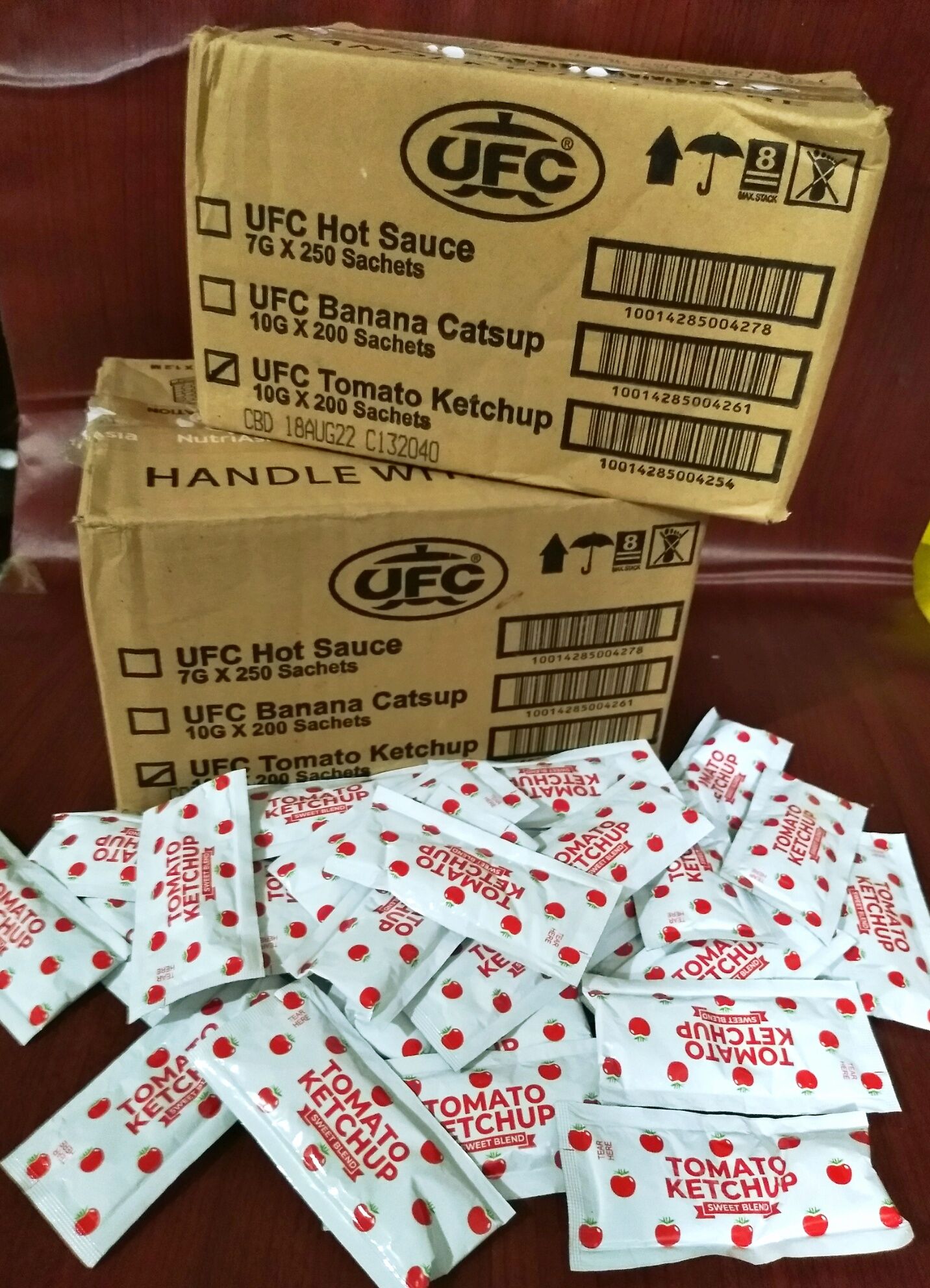Ketchup Sachets UFC TOMATO KETCHUP 10gms x 200pcs -1box | Lazada PH