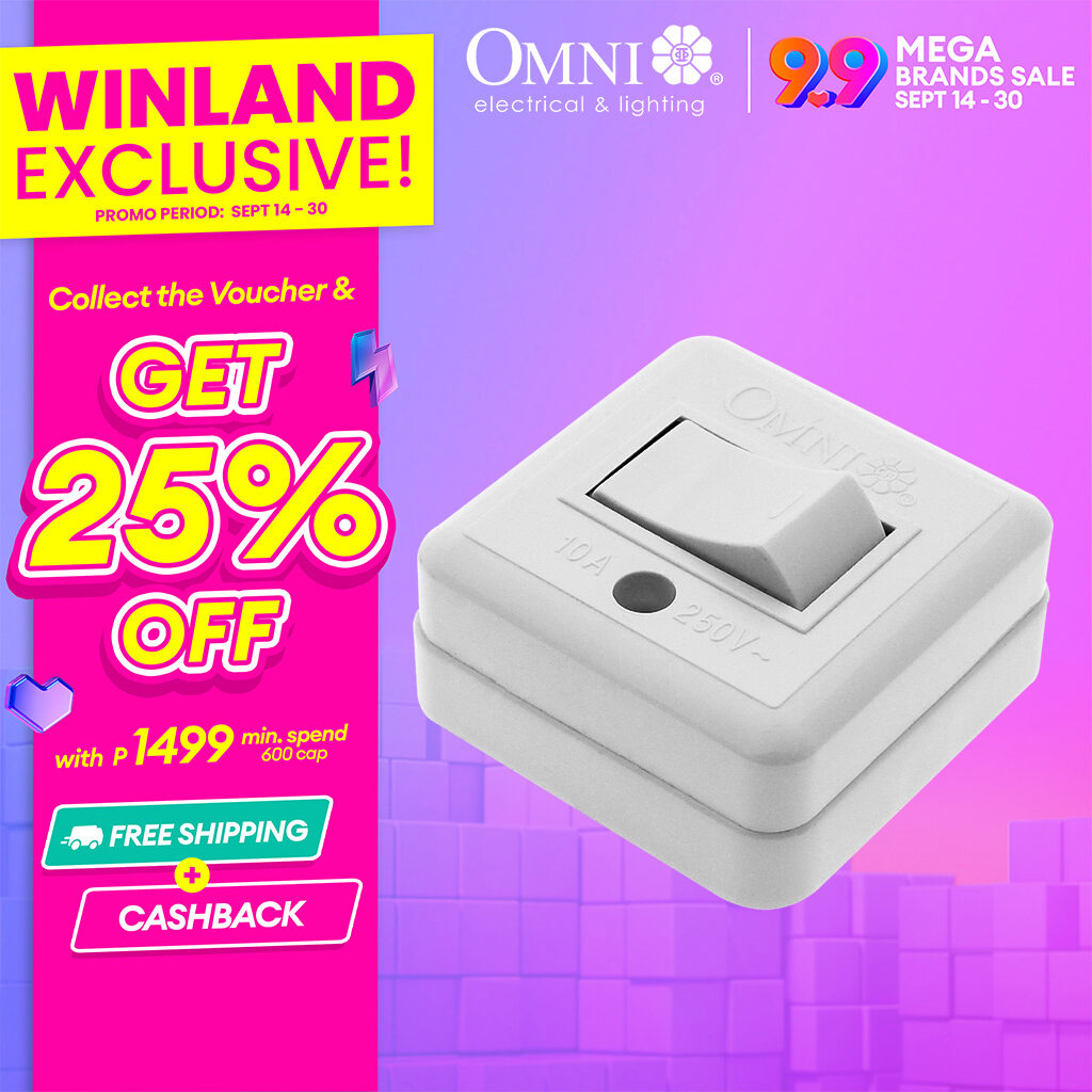 OMNI by Winland Surface Mounted Convenience Switch / Electrical Switch ...