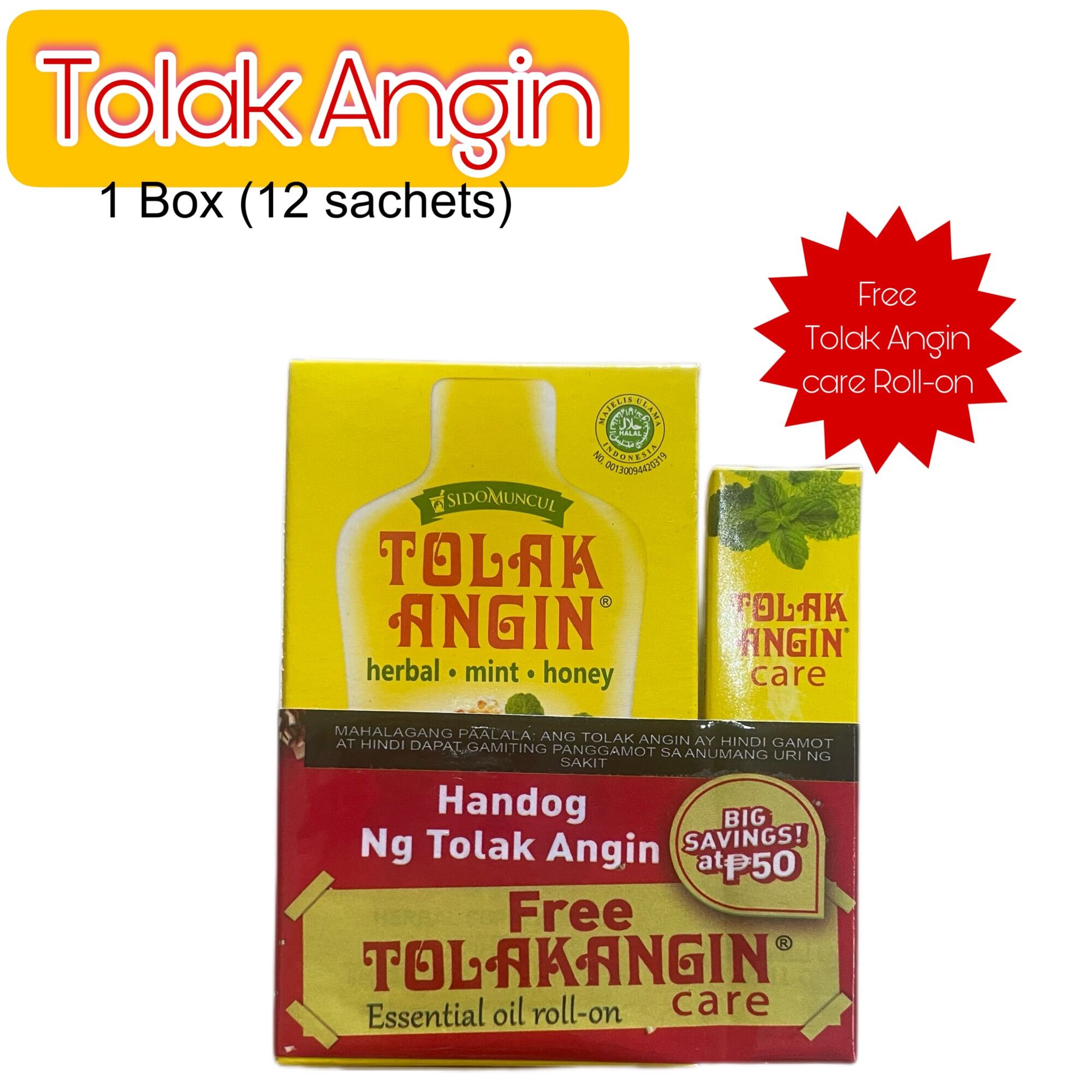 Tolak Angin bundle with free 10ml Tolak Angin Care Essential oil ...