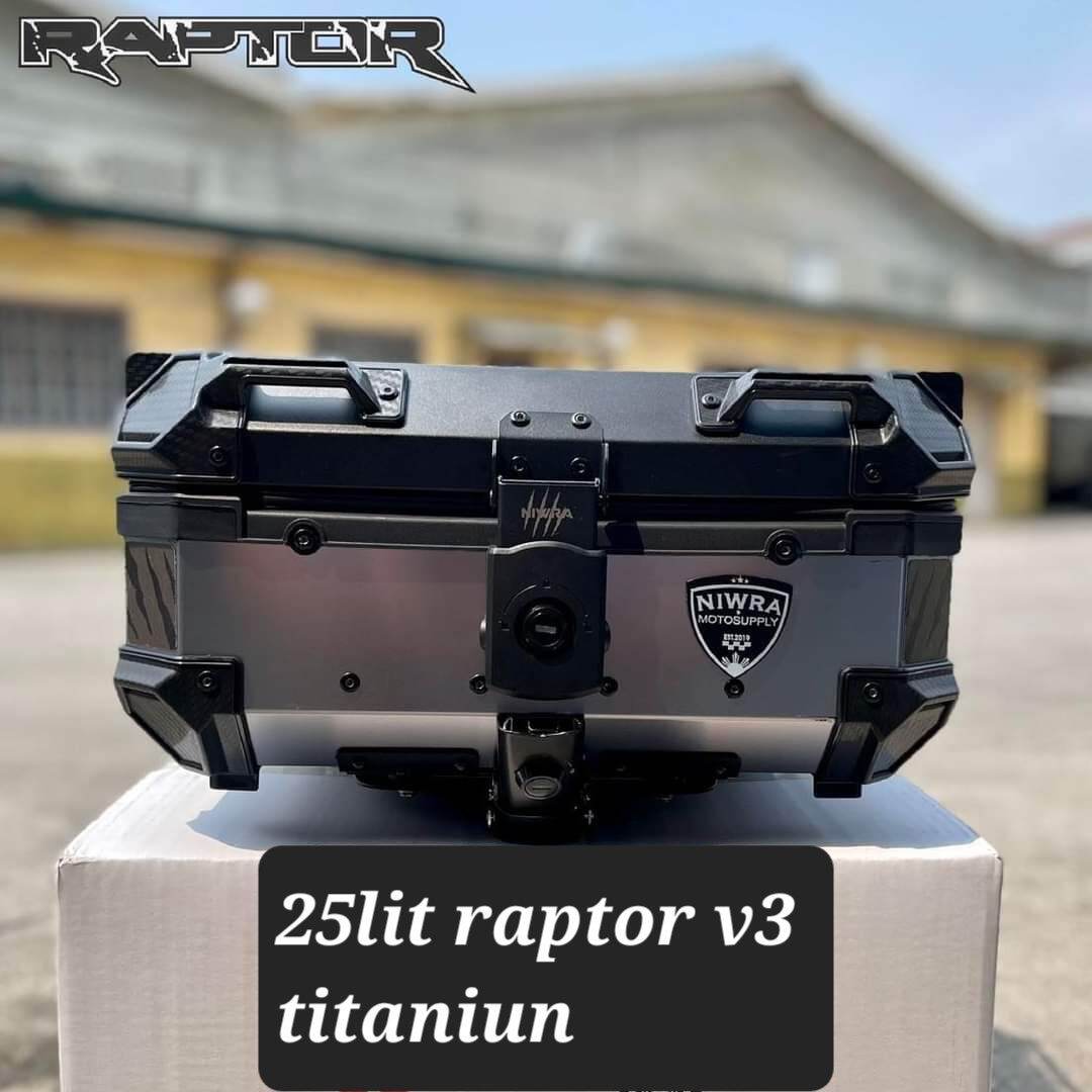 NIWRA RAPTOR 65 55 45 35 25 liters alloy topbox | Lazada PH