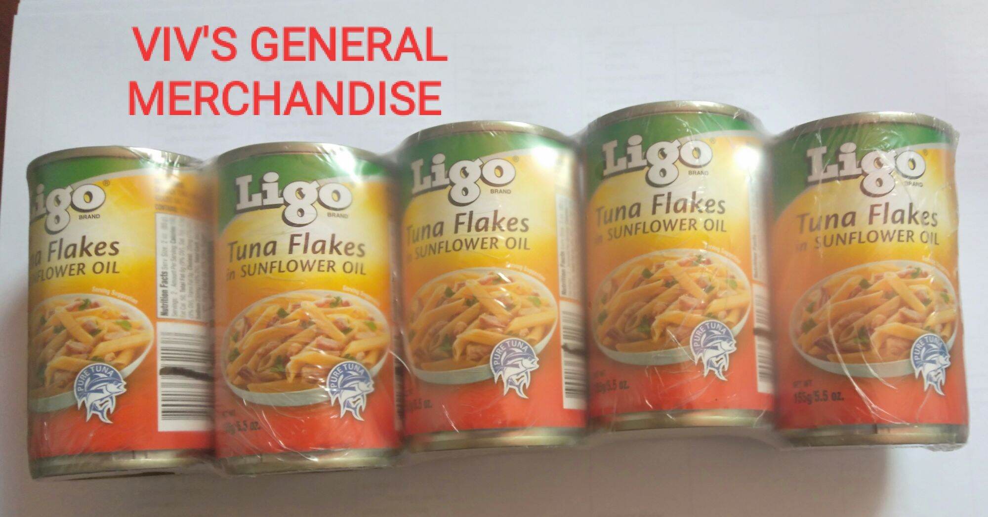 Ligo Tuna Flakes in Sunflower Oil ( 155g x 5 cans ) | Lazada PH