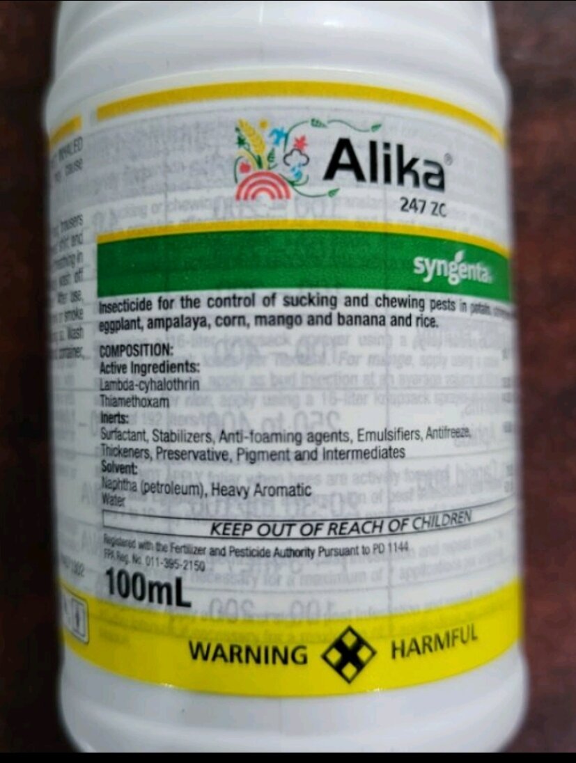 ALIKA 247 ZC (100 ML) LAMBDA-CYHALOTHRIN + THIAMETHOXAM INSECTICIDE BY ...