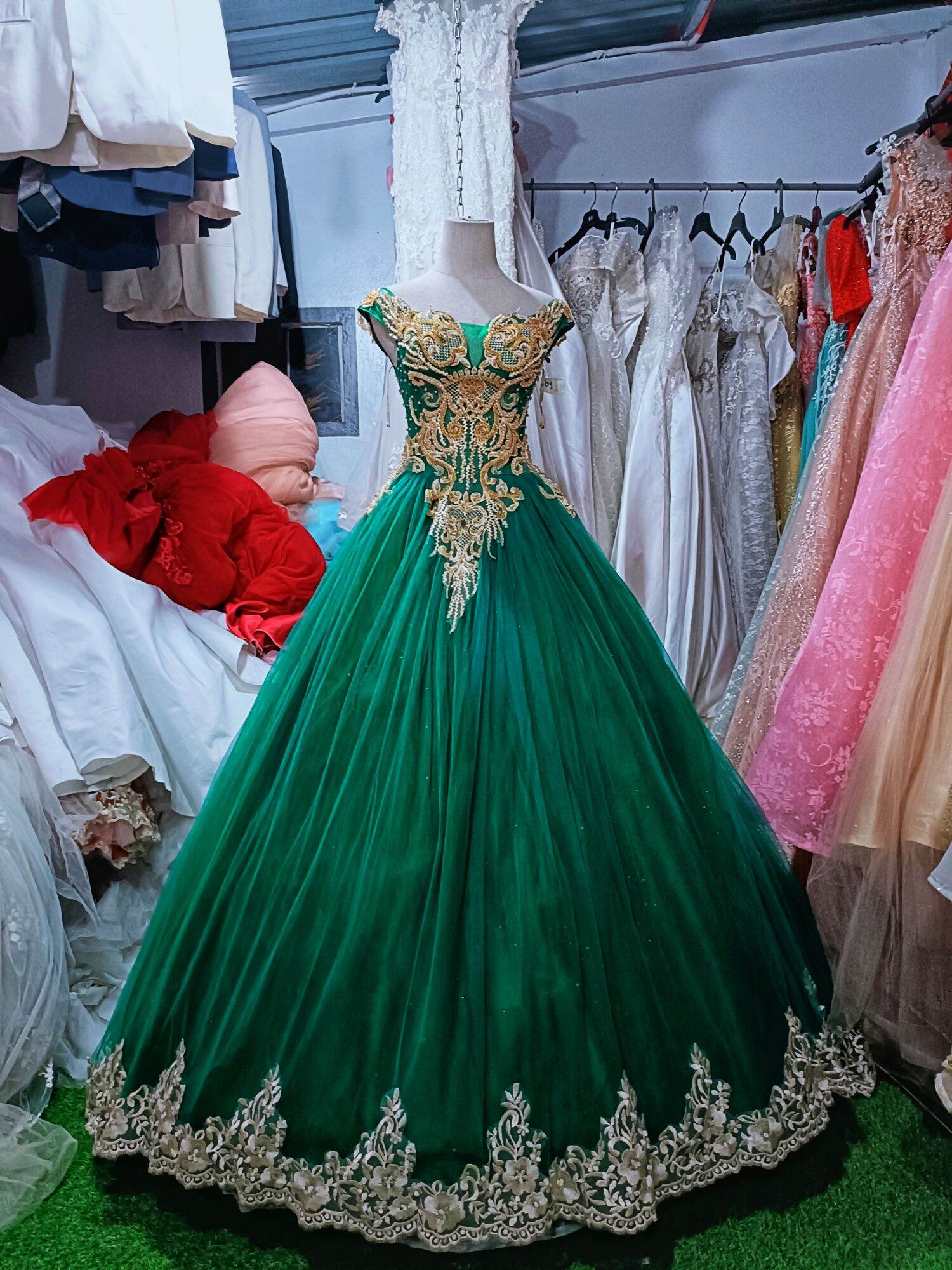 Green Premium gown | Lazada PH