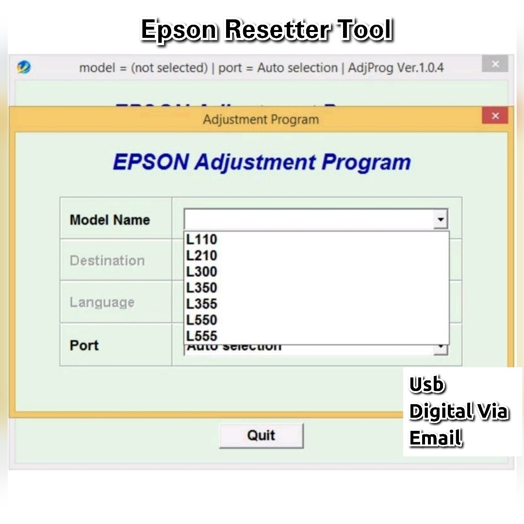 Epson Resetter L110-L210-L300-L350-L355-L550-L555 Easy Fix Tool | Lazada PH