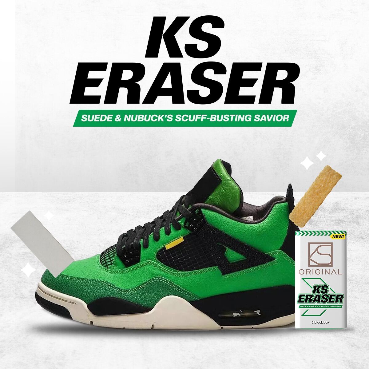 KS ERASER Cleaning Suede Shoe Nubuck Buckskin Sneakers Restoration Raw ...