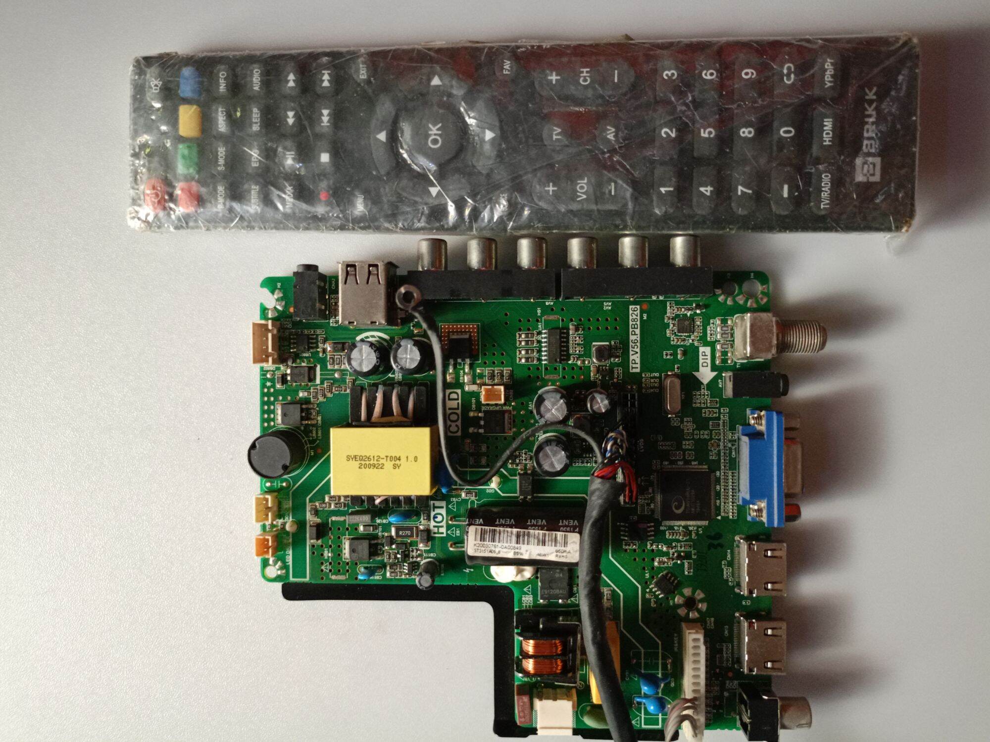 BRIKK BLEDS-32HD-A main board # TP.V56.PB826 with Remote control ...