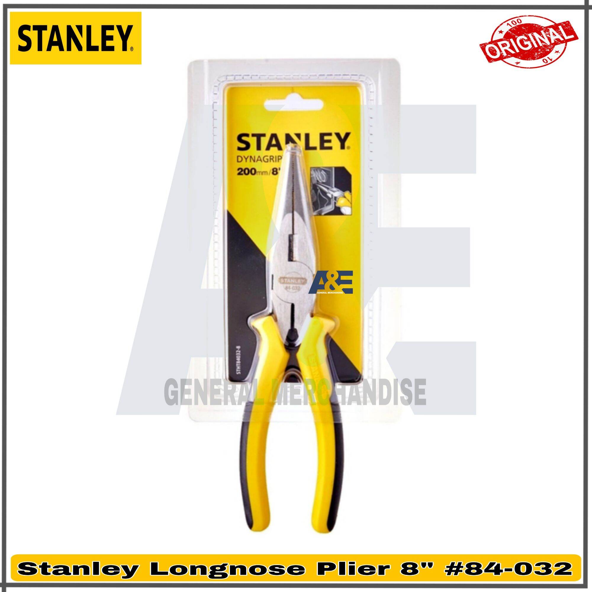 Stanley "Dynagrip" Combination/Linesman Pliers 8" #84-029 | Lazada PH