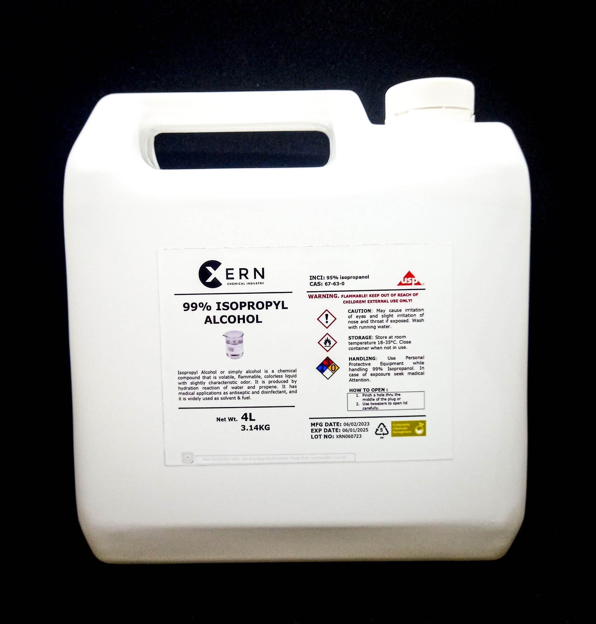 99% Pure Isopropyl Alcohol / IPA / Industrial Solvent 4L | Lazada PH