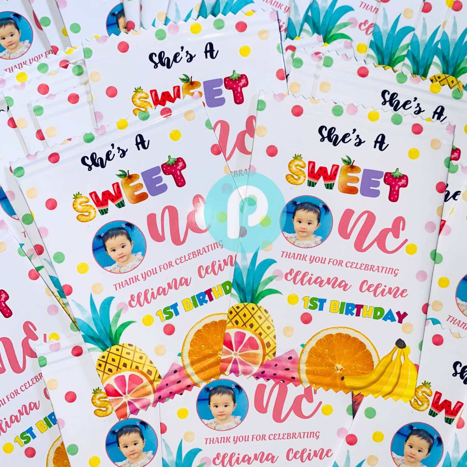 Personalized Party Loot Bags / Chips Bags for Birthdays Wedding Baptism ...