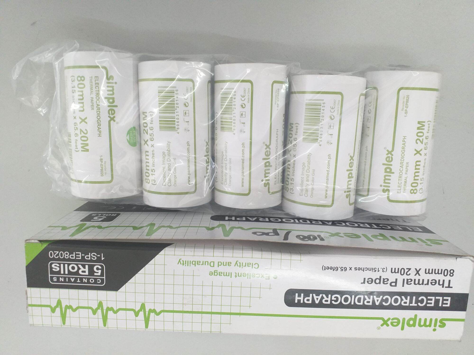 electrocardiograph thermal paper ( ECG paper ) 80mmx20m ( 3.15 inches ...