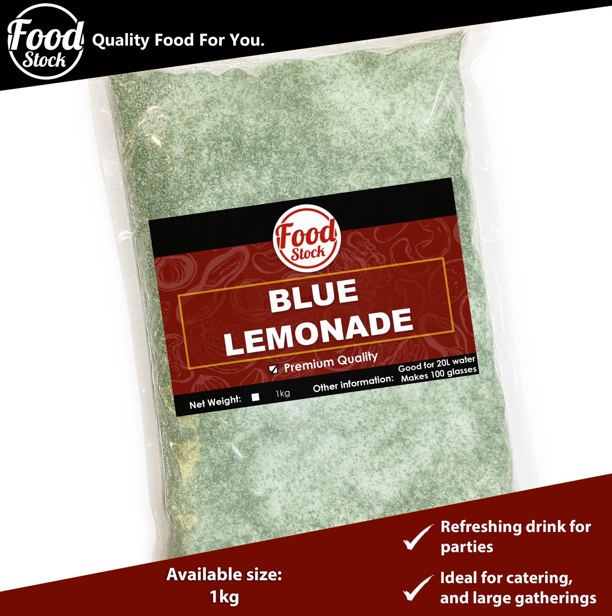 Food Stock Blue Lemonade Juice (1kg) | Lazada PH