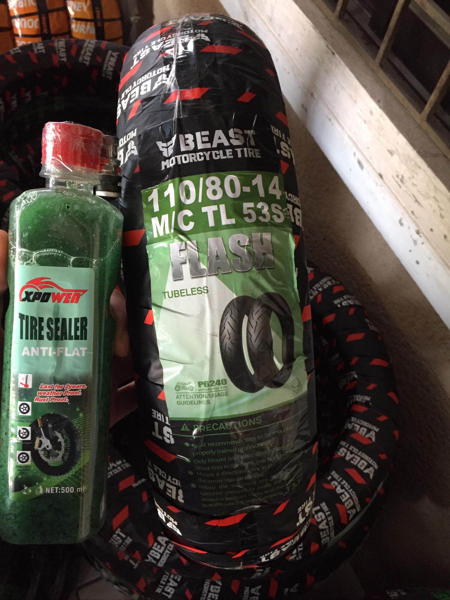 BEAST TIRE (Flash) Size 14" & 13" for Aerox, Nmax, Click, Mio, Beat ...