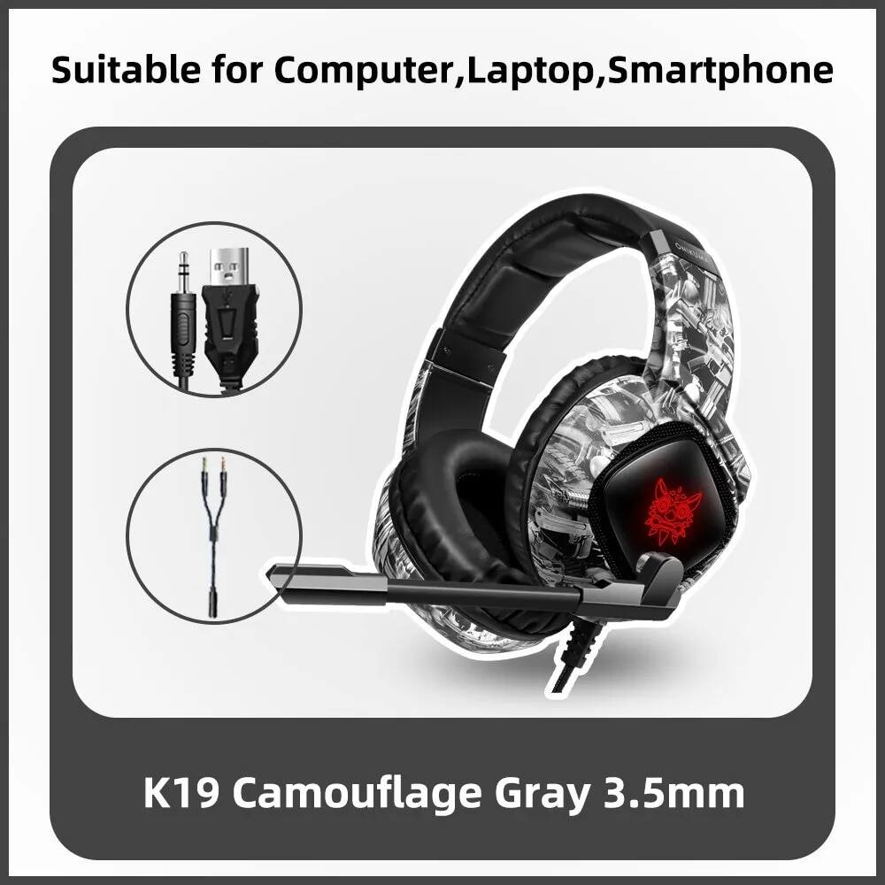 ONIKUMA K19 Gaming Headset Headphones Wired Noise Cancelling Stereo ...