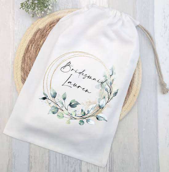 Customized Drawstring Pouch Souvenirs for Weddings, Birthday, Baptism ...