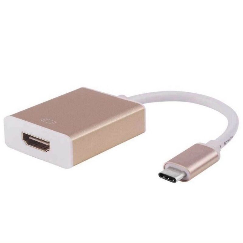 Type C to HDMI Adapter 4K HD Mobile Phone to Projector TV Plug-and-Play ...