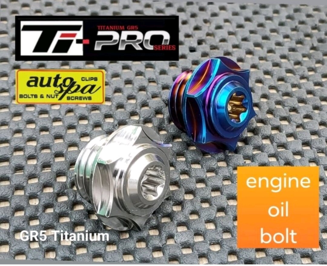 Ti-Pro Gr5 Titanium engine oil bolt | Lazada PH