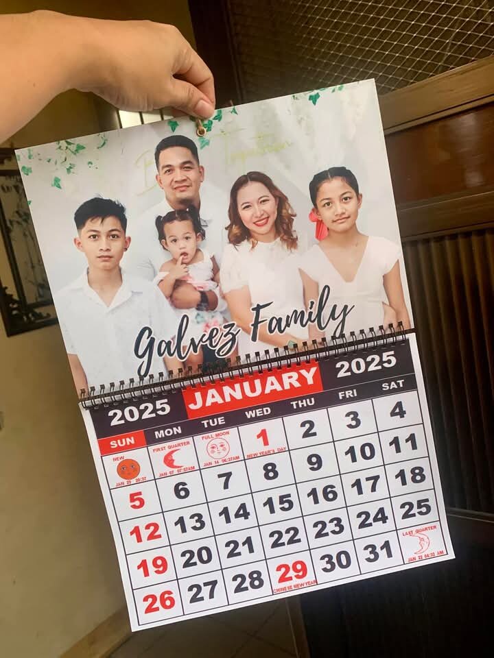 Personalized / Customized Wall Calendar 2025 | Lazada PH