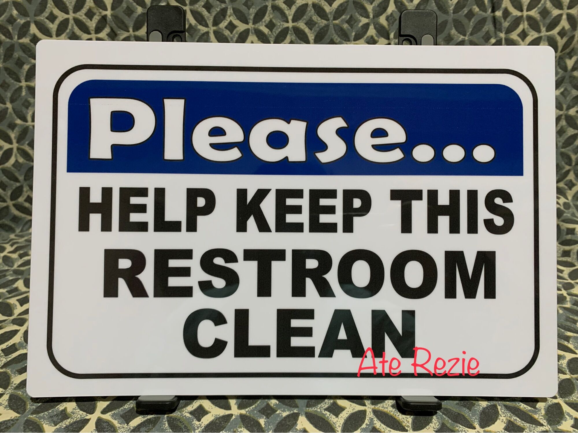 Restroom Cleaning Signs Designer Please Help Keep Our Restroom Clean