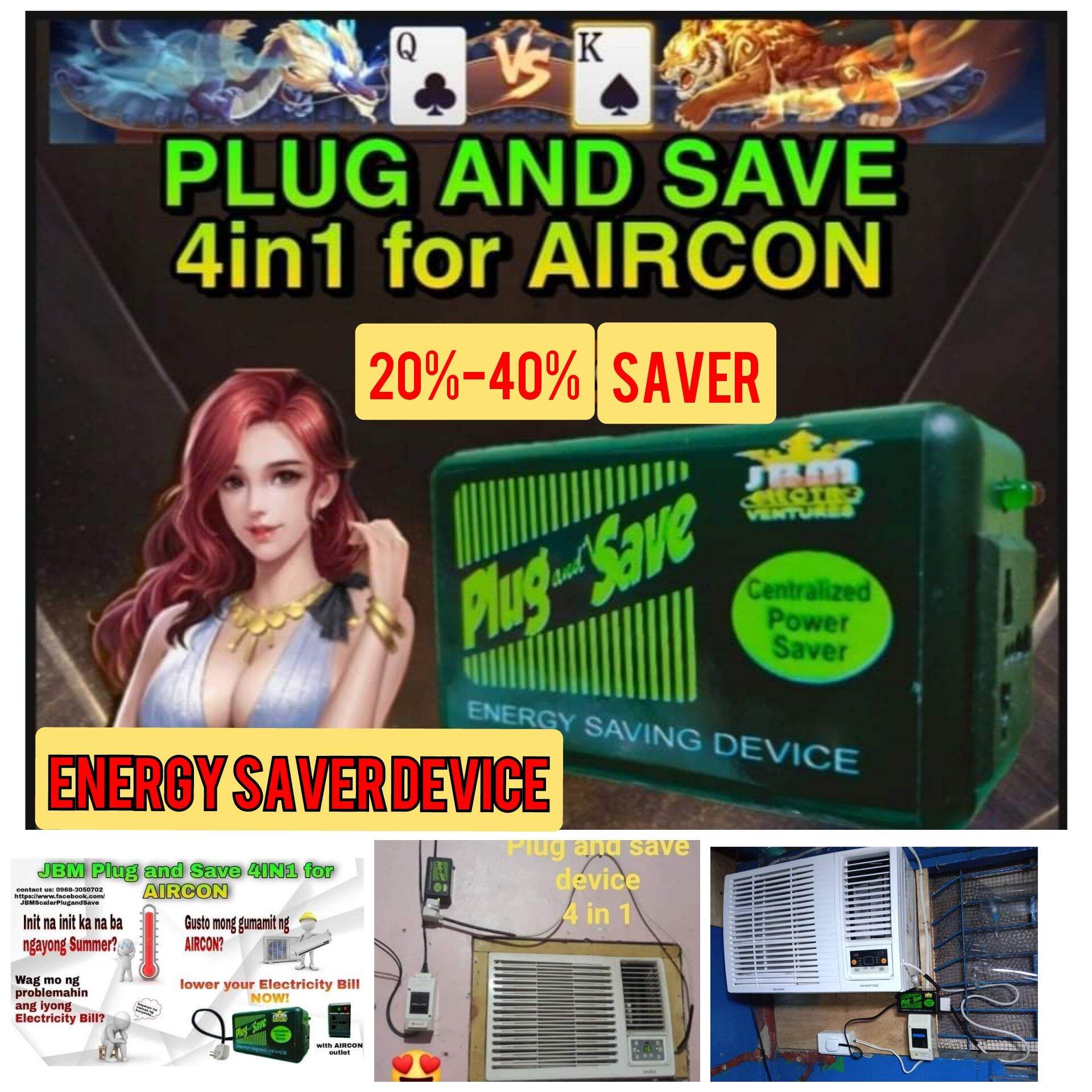Plug and save Energy Saver Device 30,000 Watt for Centralized and 2,000 ...