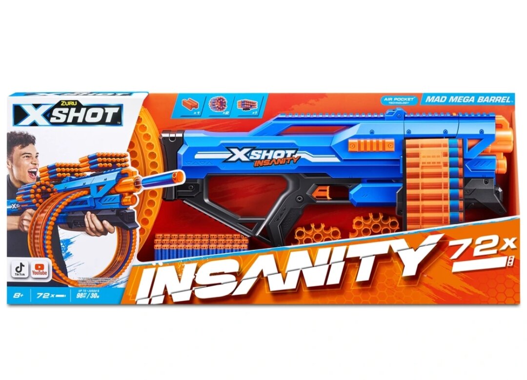 X-shot Insanity Mad Mega Barrel | Lazada PH