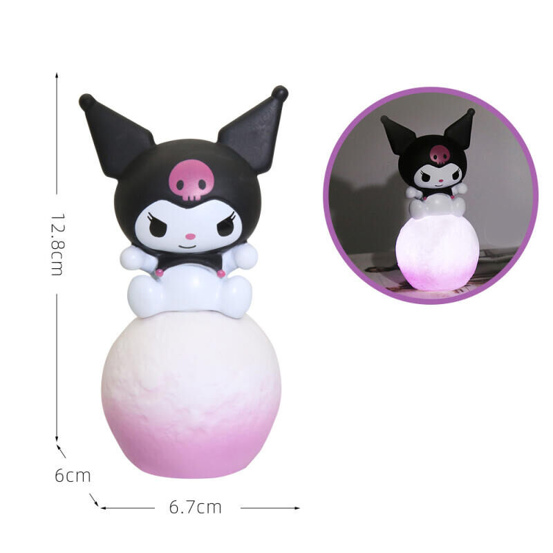Sanrio Night Light Kawaii Hello Kitty Kuromi Cinnamoroll Anime Figures ...
