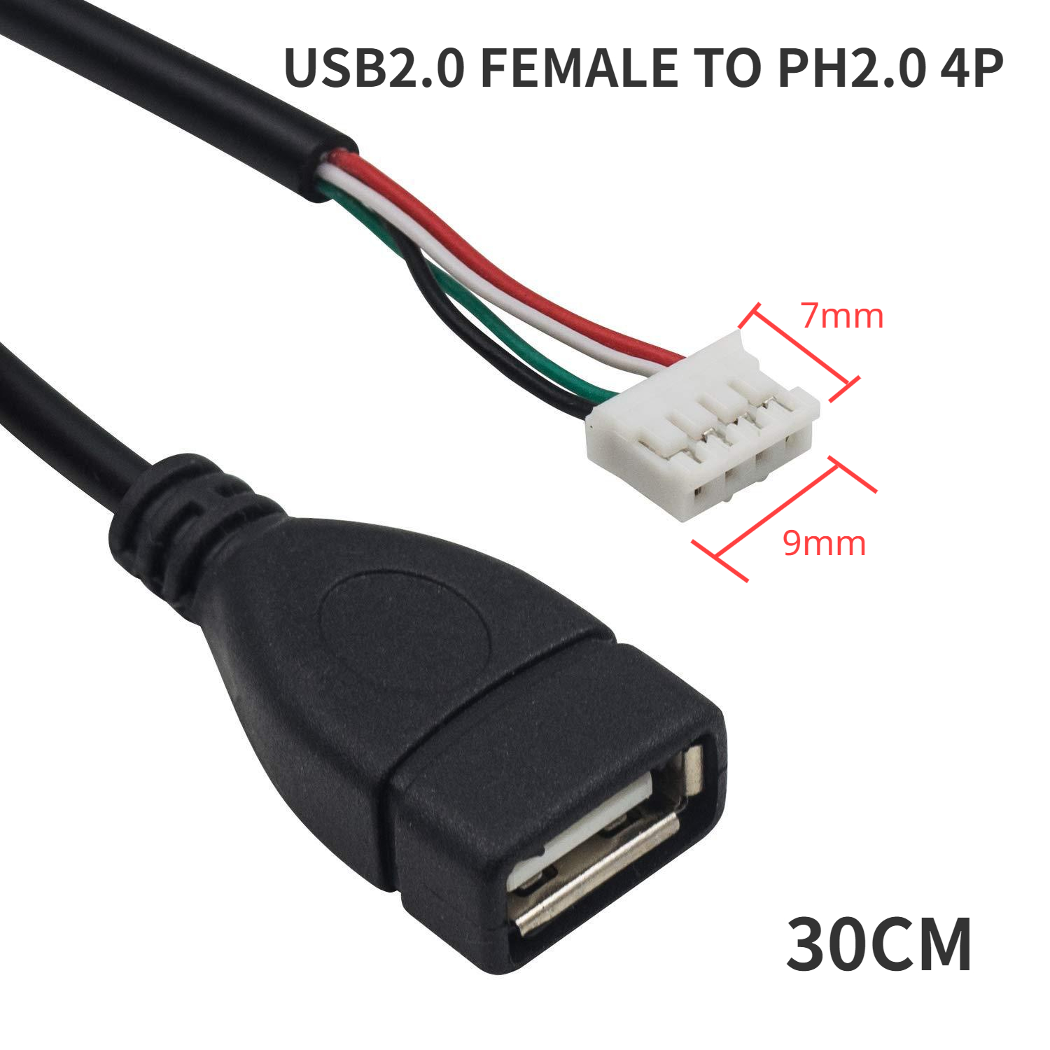 USB to 4P xh2.54 cable USB to 4P MX1.25 USB to PH2.0 USB USB2.0 Female/ Male Cable USB to Dupont ...