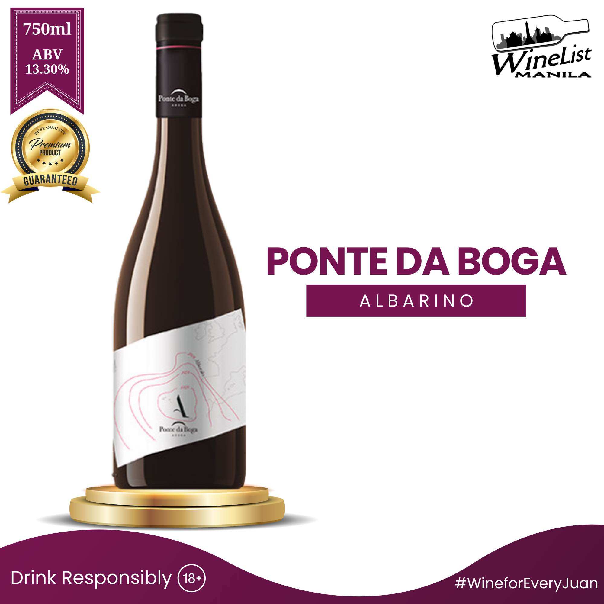 Ponte de Boga Alabarino | D.O. Riberia Sacra, Spain | White Wine 750ml ...