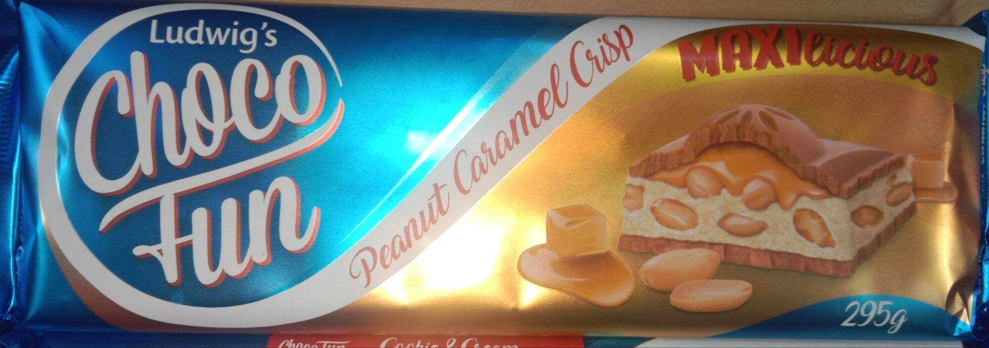 LUDWIG'S CHOCO FUN COOKIES AND CREAM 300g & CARAMEL PEANUT CRISP 295g ...